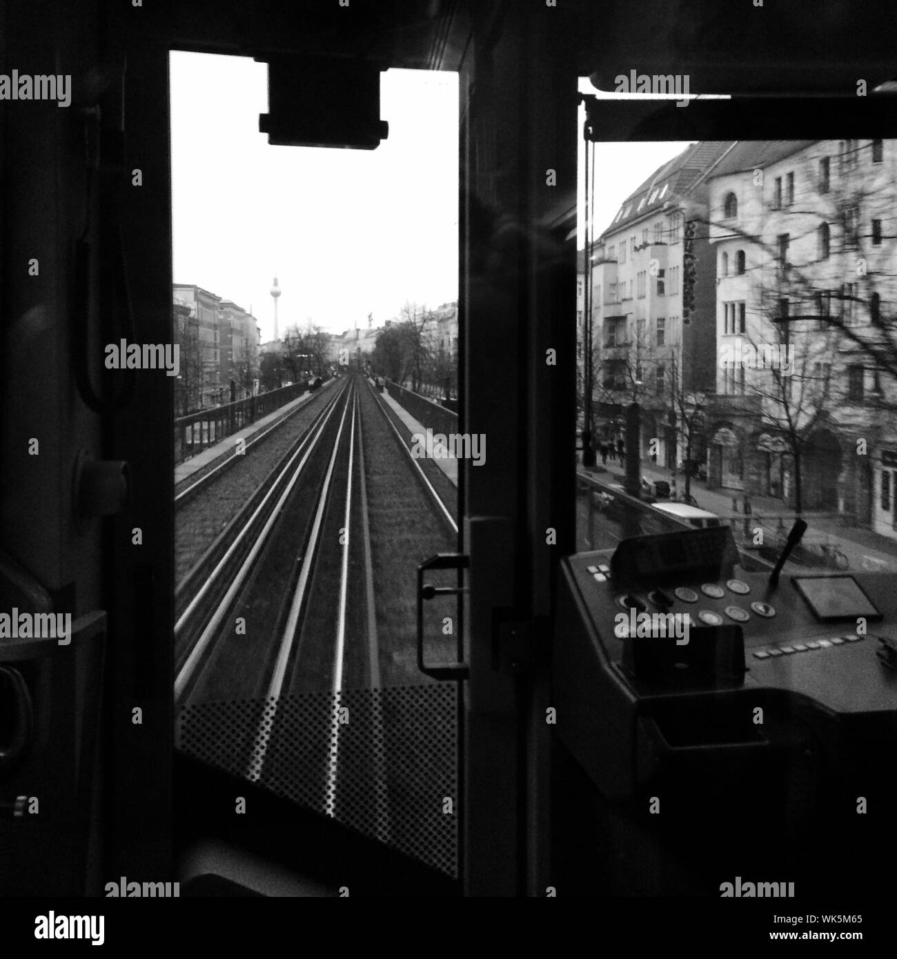 Through tracks Black and White Stock Photos & Images - Alamy