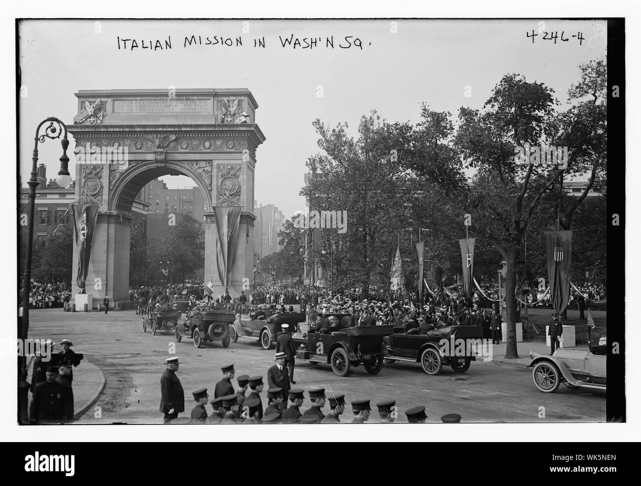 Italian mission in Wash'n Sq. i.e., Washington Square Stock Photo - Alamy