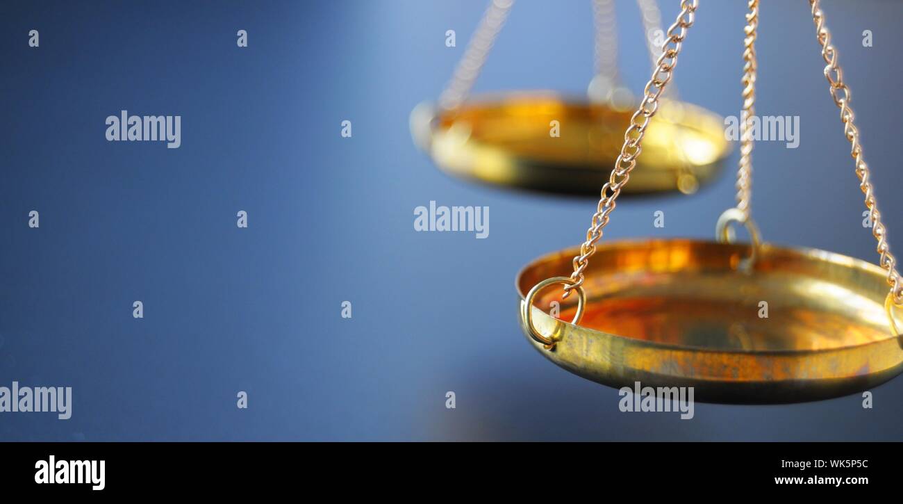 scale or scales with copyspace showing law justice or legal concept ...