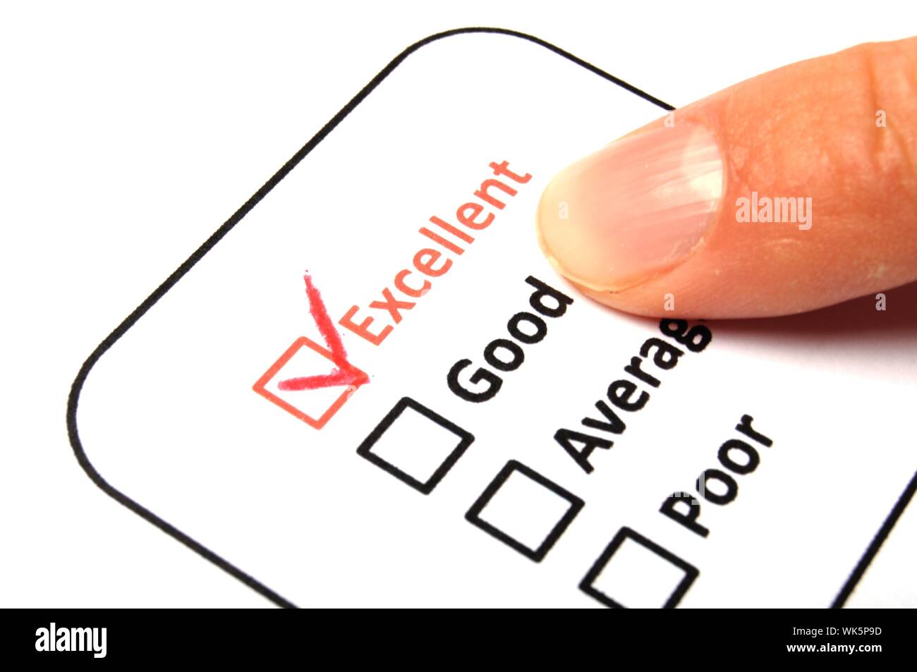 checkbox and pencil showing science education research or customer ...