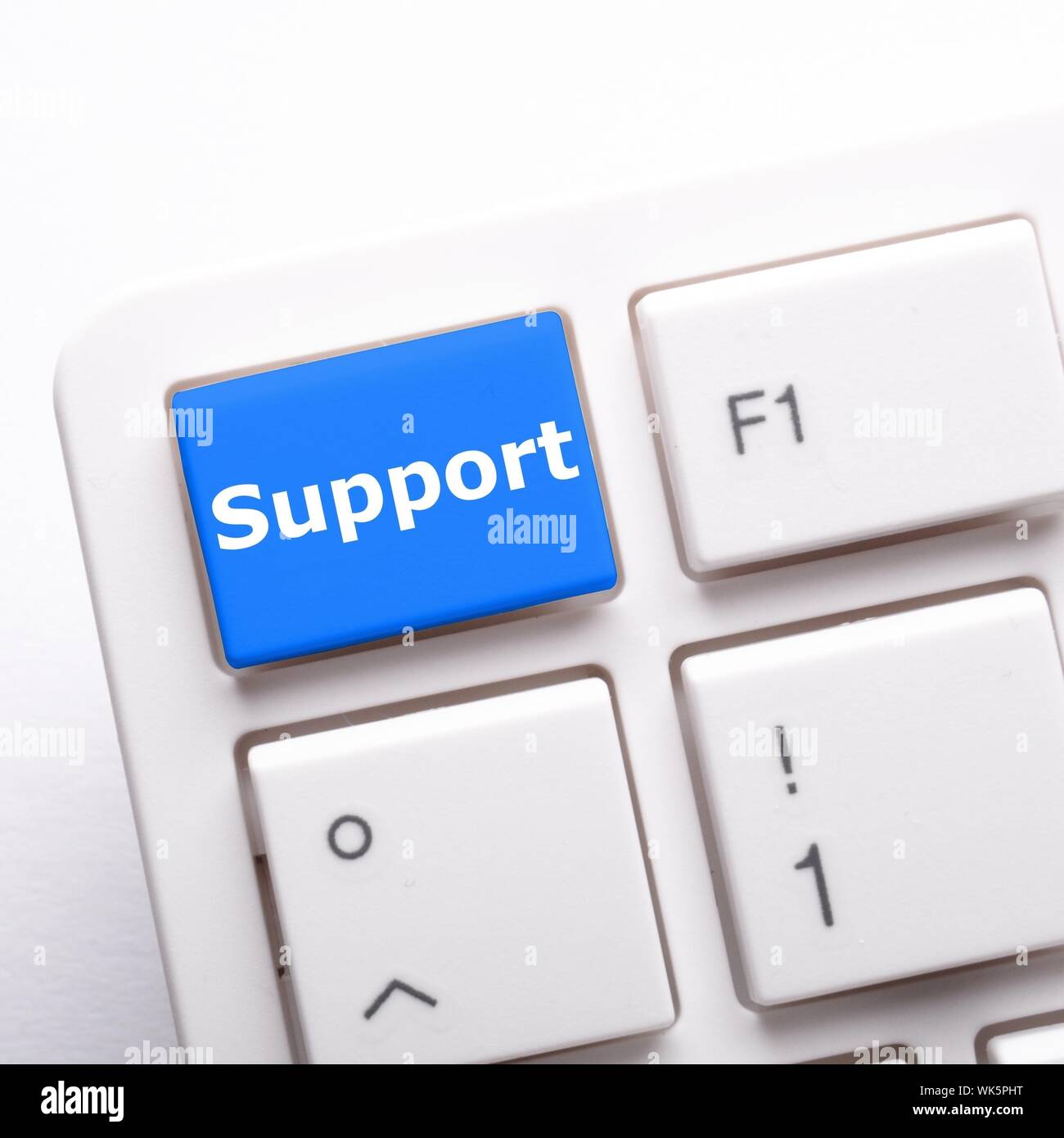 support key on keyboard showing contact us or service concept Stock ...