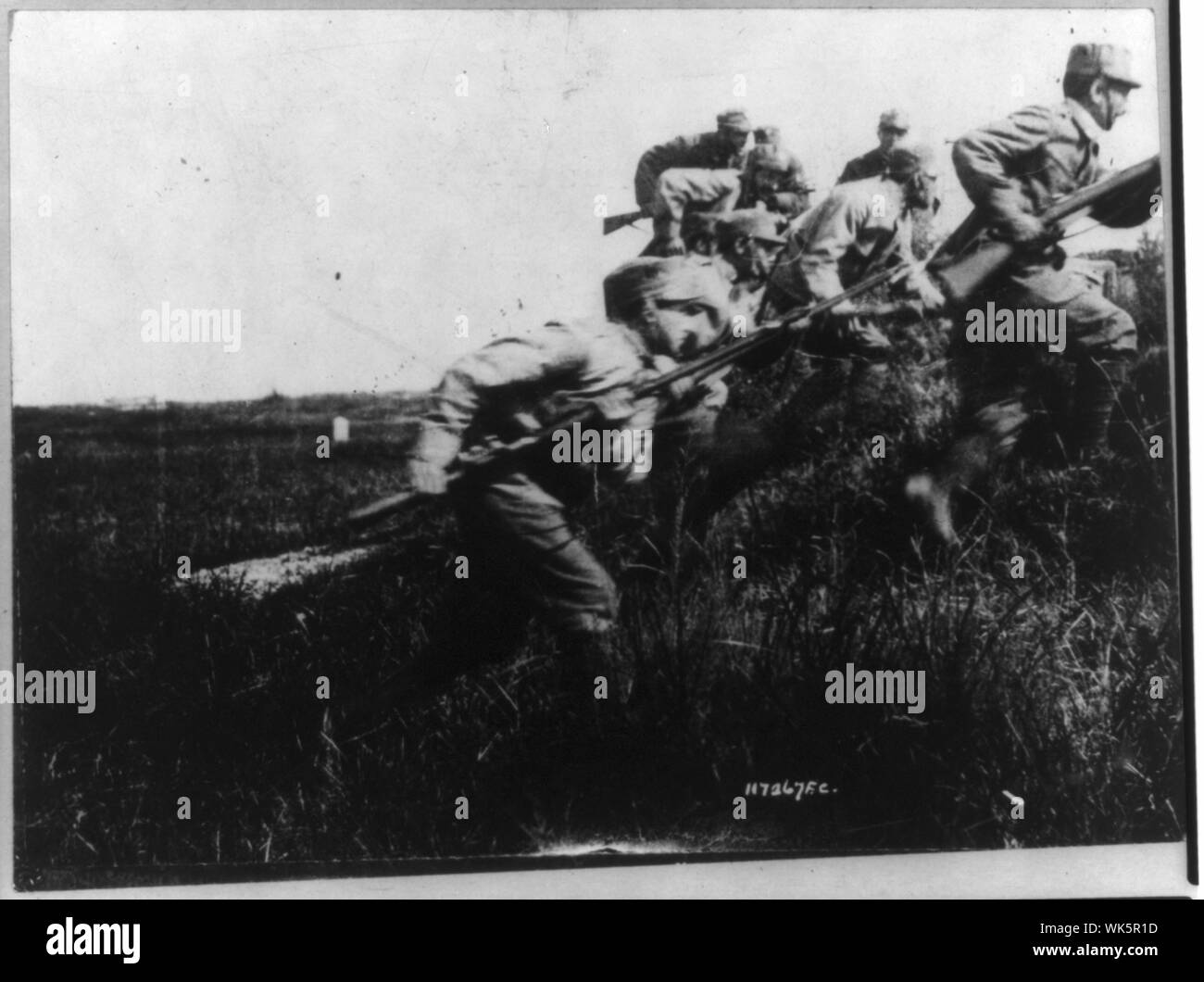 Italians charging Austrian infantry Stock Photo - Alamy