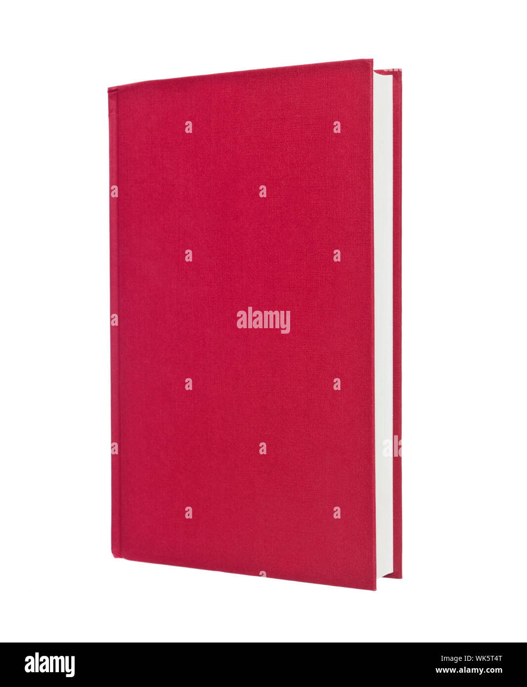 Blank red book isolated on white background Stock Photo - Alamy