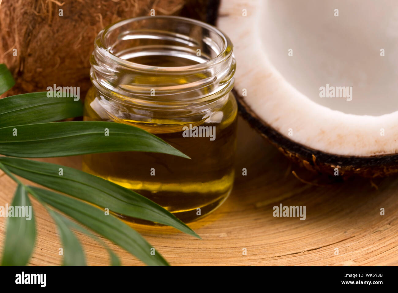 Coconut and coconut oil Stock Photo - Alamy