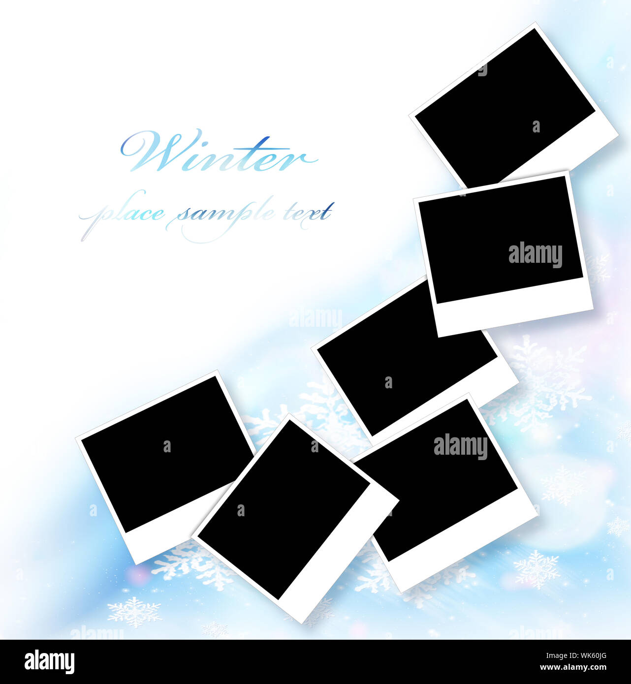 Blank picture frames border Stock Photo - Alamy