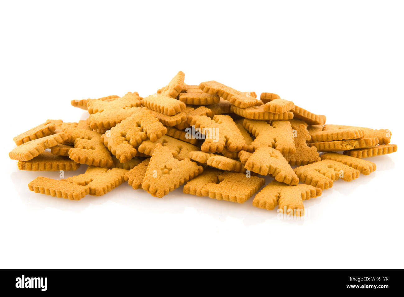 Many educational letter cookies isolated over white Stock Photo - Alamy