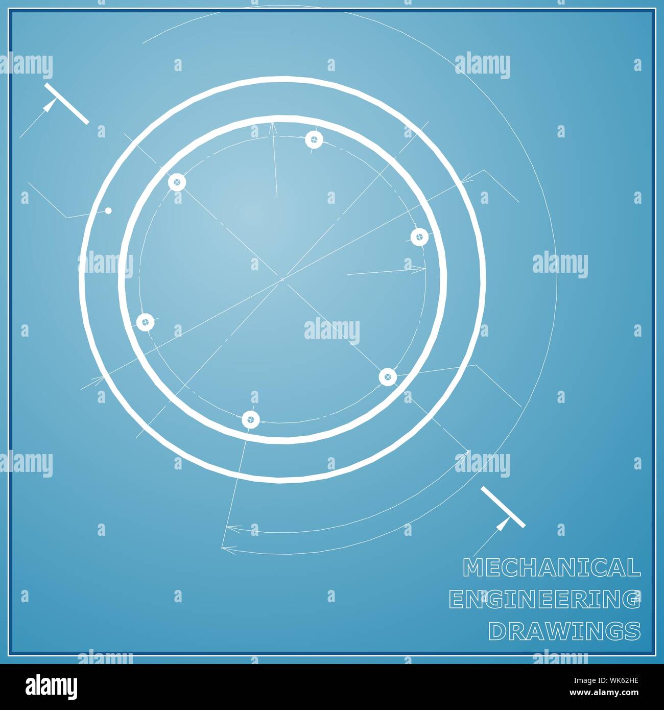 Mechanical engineering blue and white drawings. Engineering Vector ...