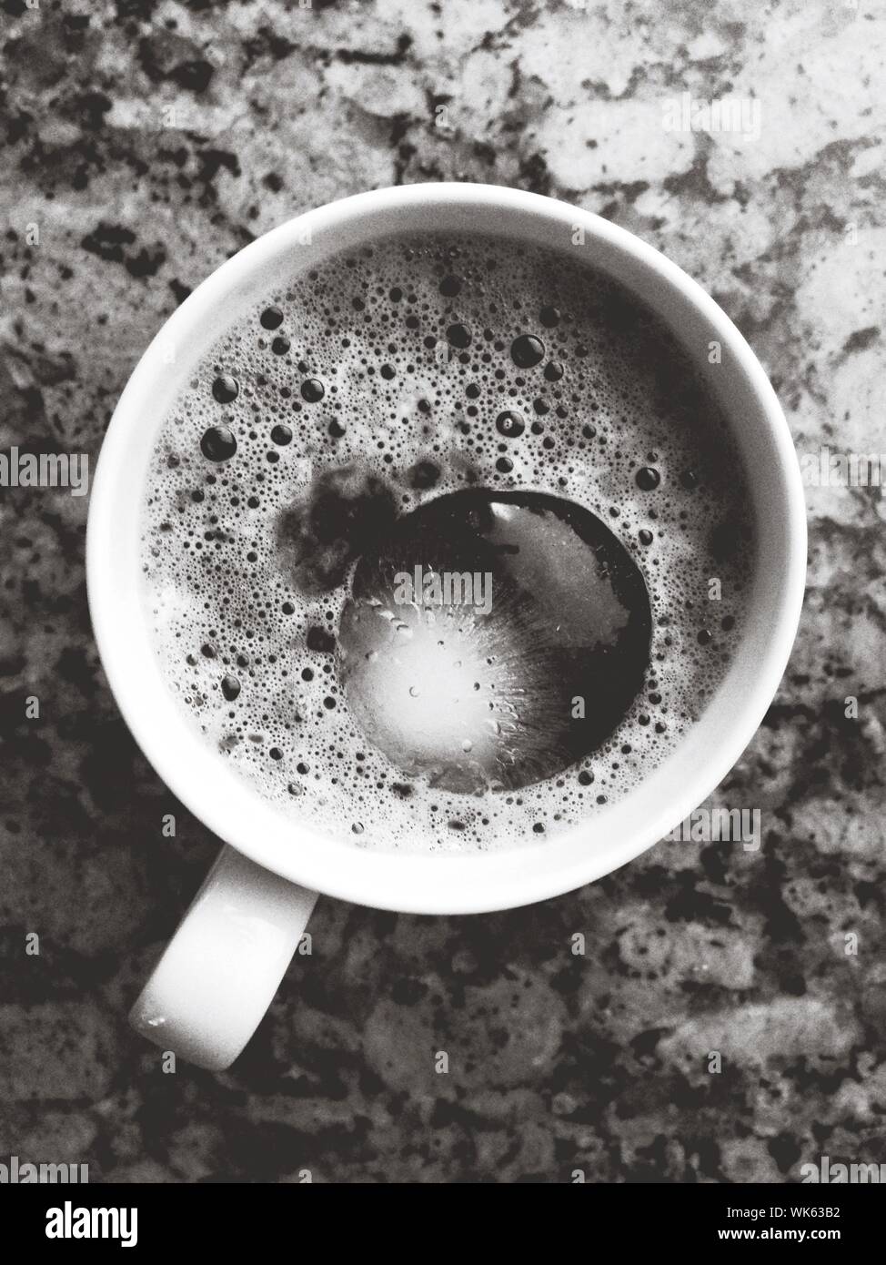 Overhead cup coffee hi-res stock photography and images - Alamy