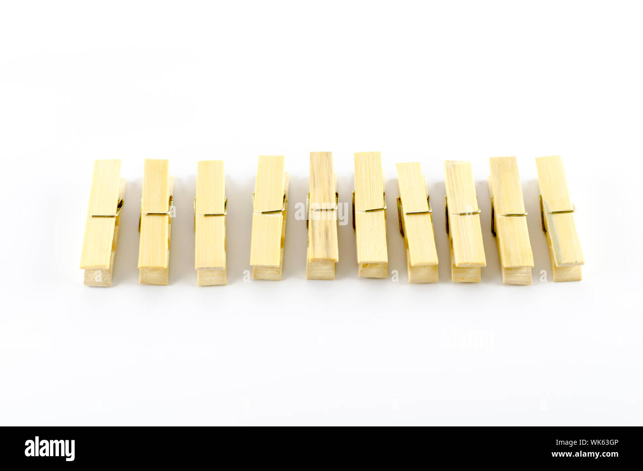 clothes pin on a white background Stock Photo - Alamy