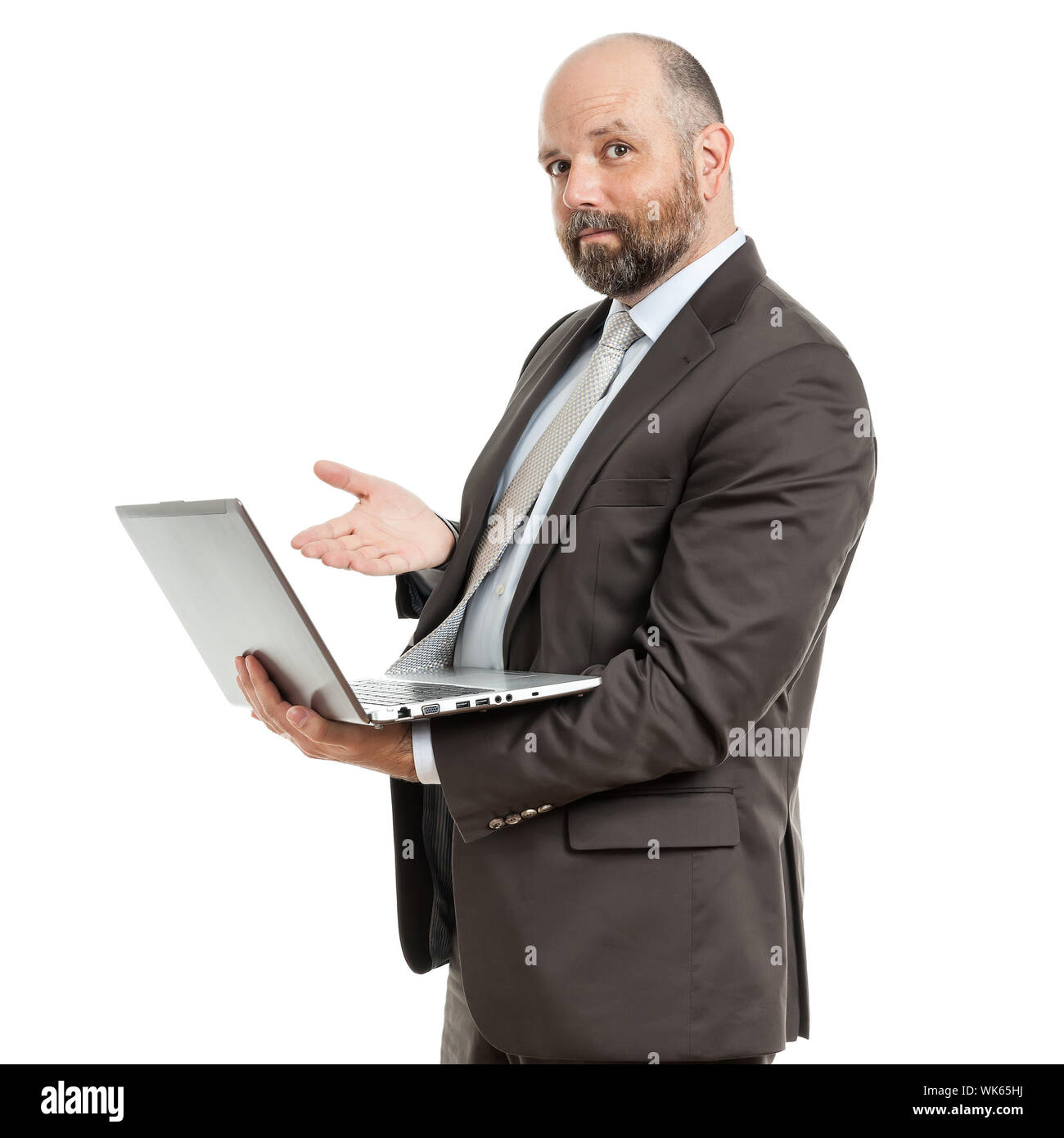 A handsome business man and his notebook Stock Photo - Alamy