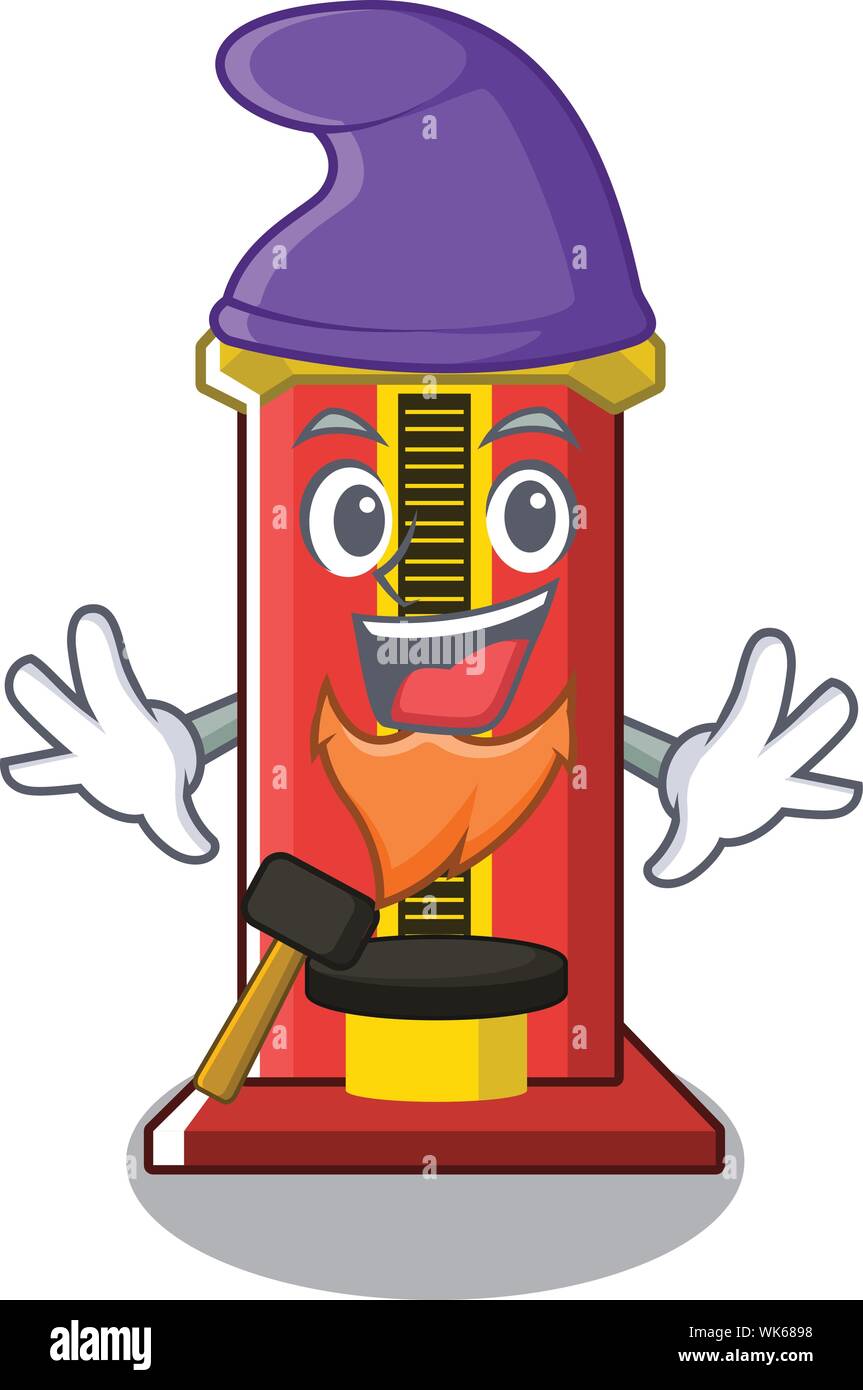 Elf hammer cartoon shaped character game machine Stock Vector Image ...