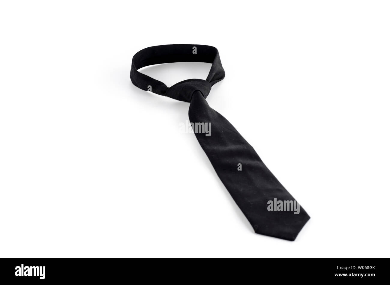 black tie on a white background Stock Photo - Alamy