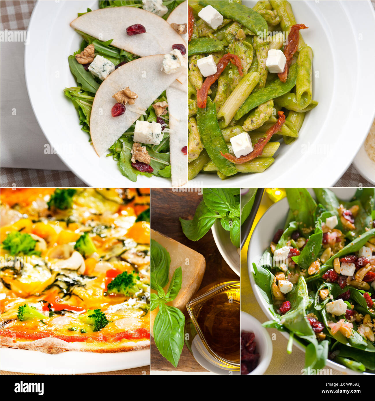 Food montage hi-res stock photography and images - Alamy