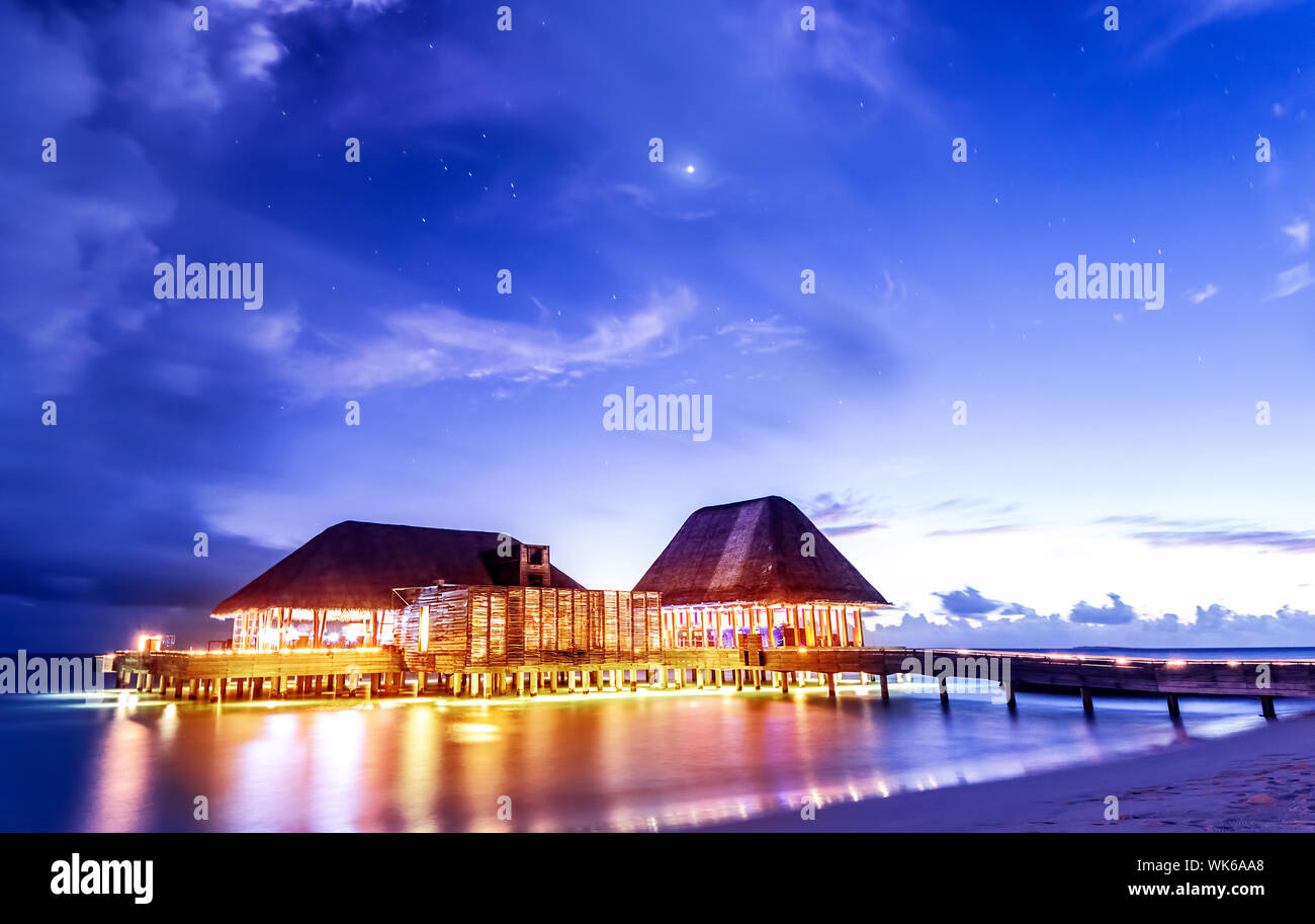 Romantic Island At Night