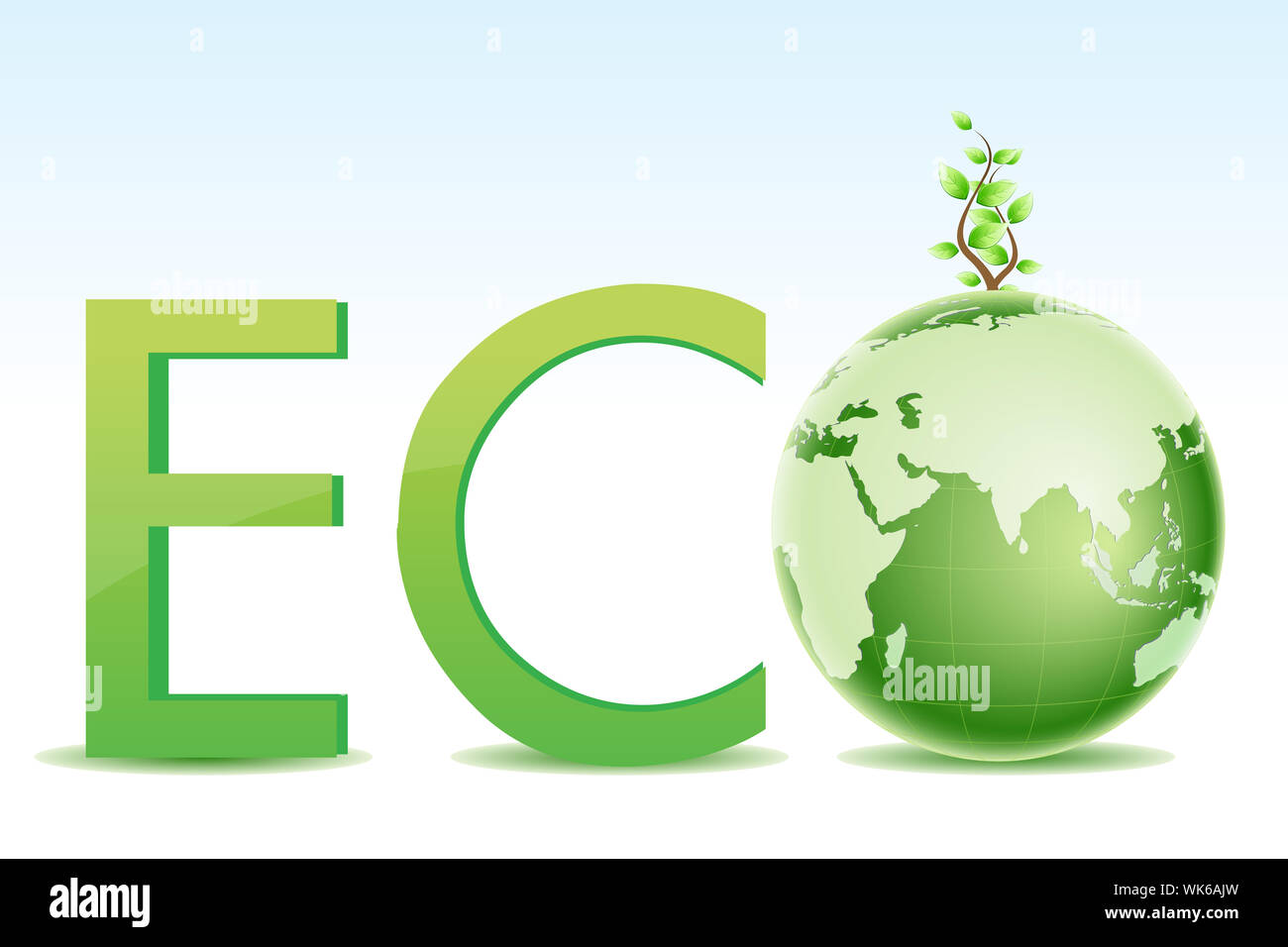 illustration of global recycle Stock Photo - Alamy