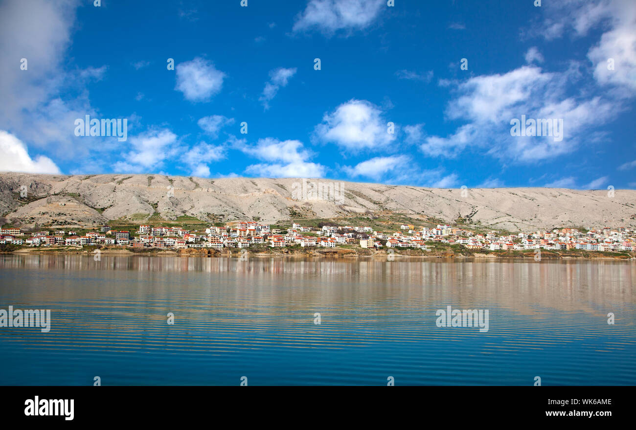 Adriatic landscape. view from the sea coast Stock Photo - Alamy