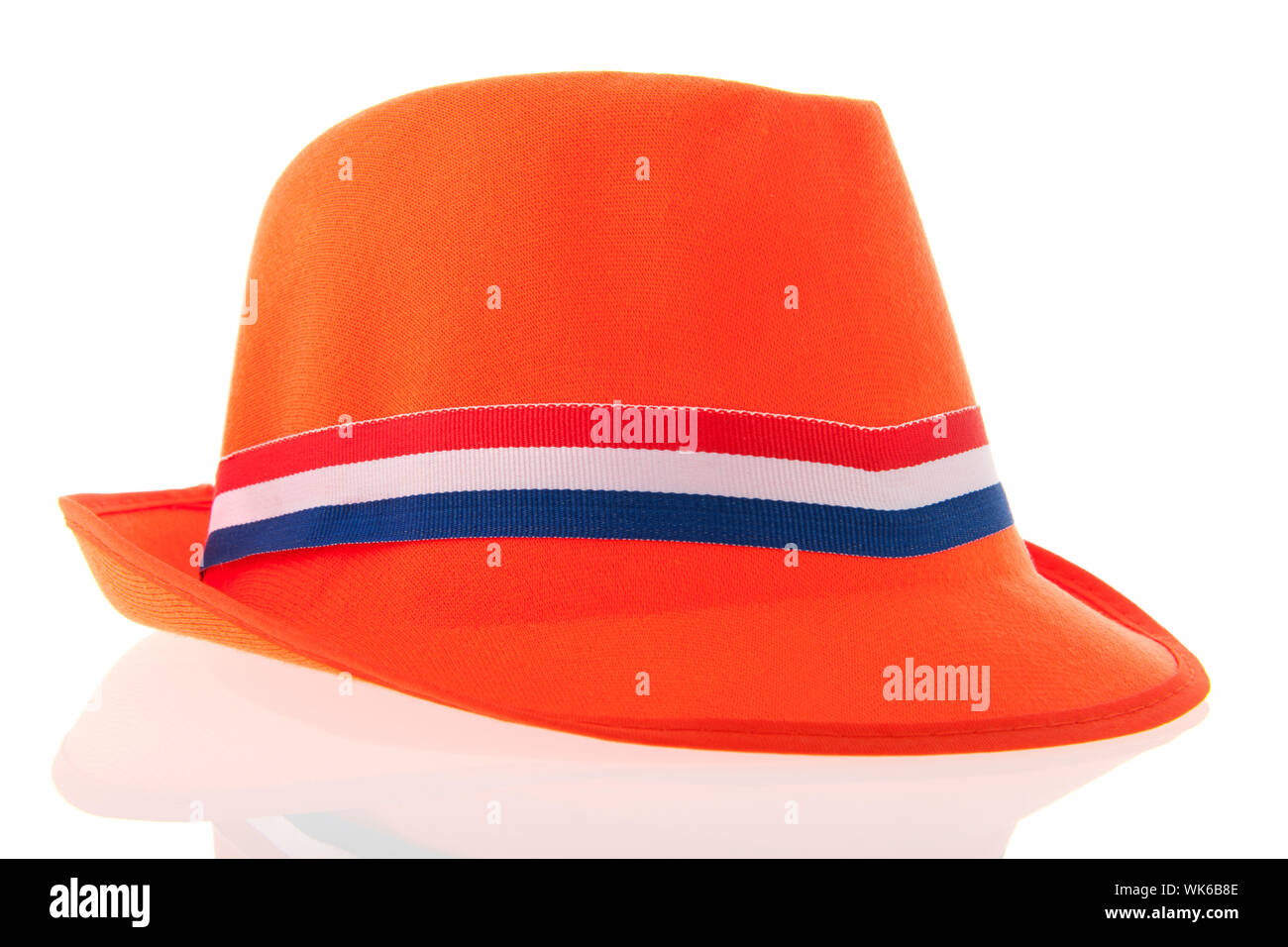 Dutch orange hat for soccer supporter of kings day Stock Photo - Alamy