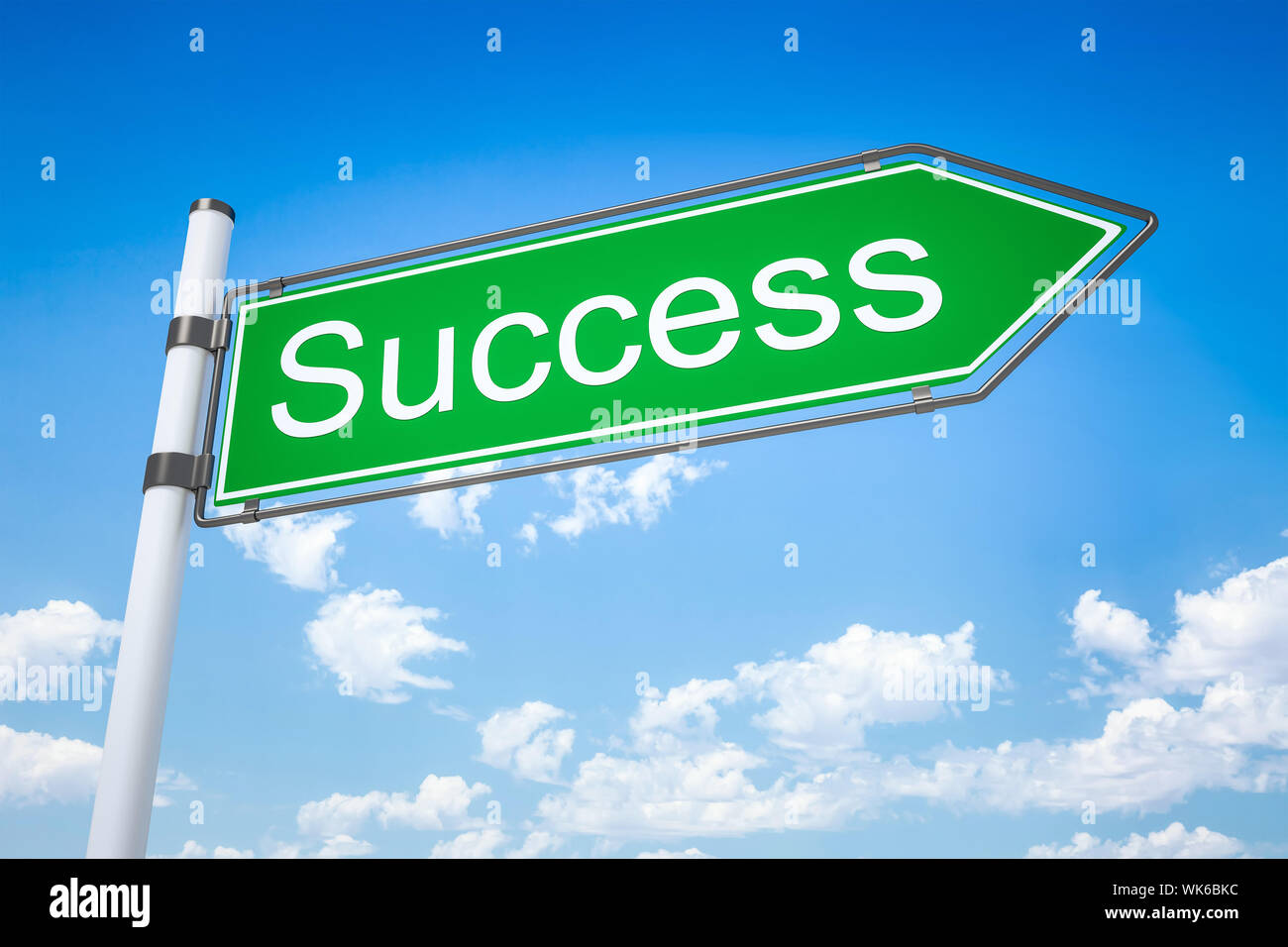 An image of a typical road sign arrow success Stock Photo - Alamy