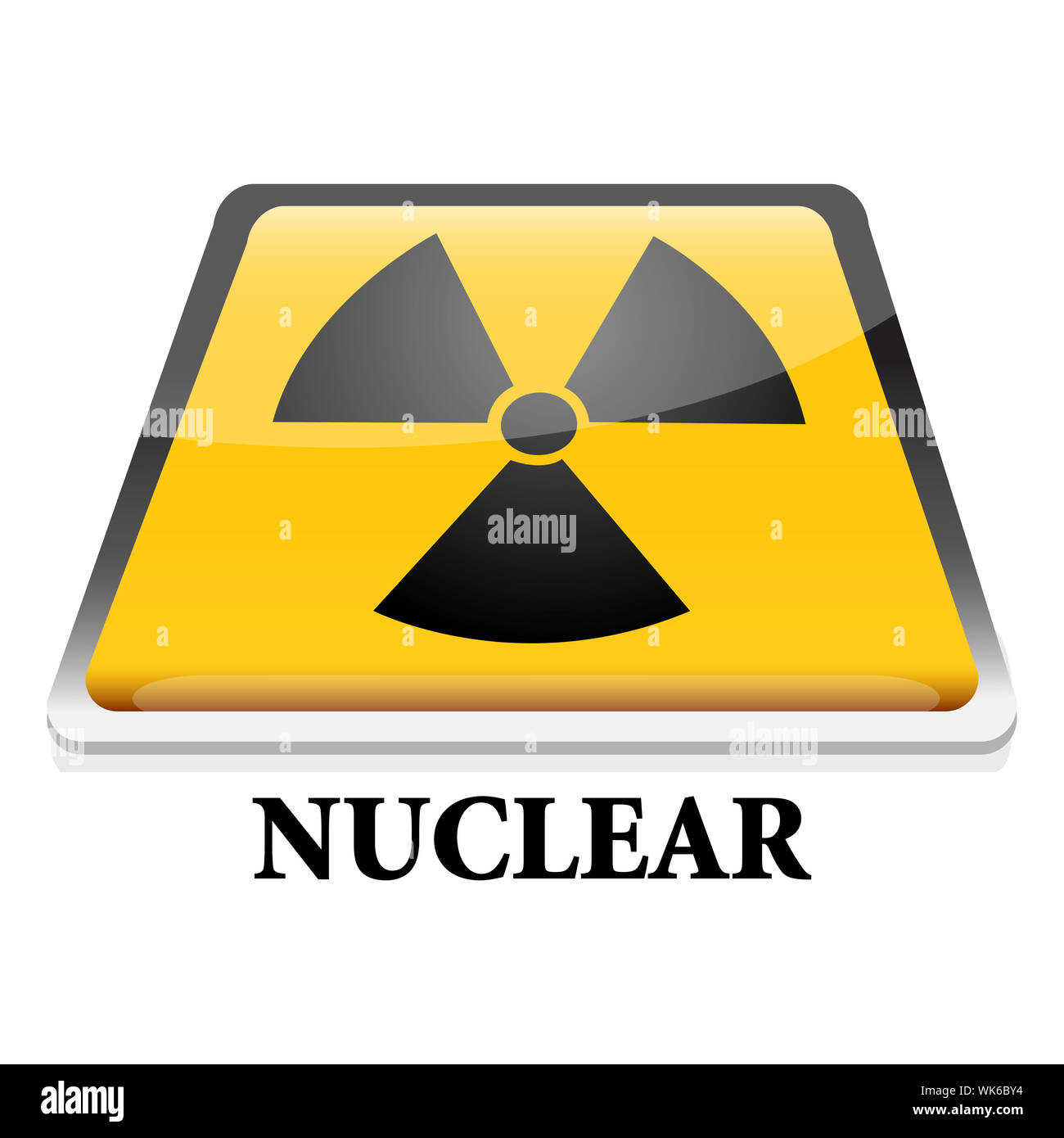 illustration of nuclear with white background Stock Photo - Alamy