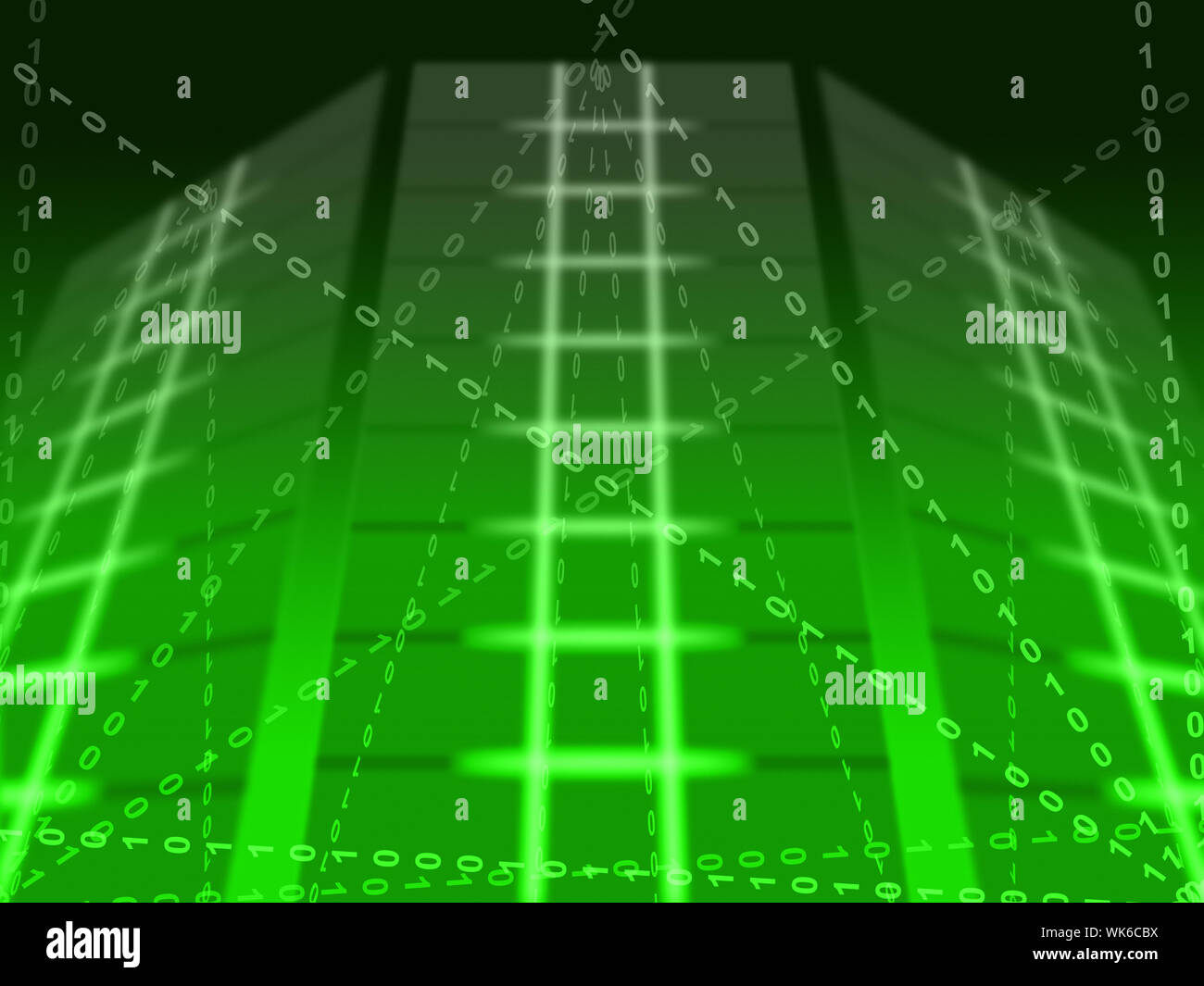 Green Binary Circuit Background Showing Matrix Or Computer Programming ...