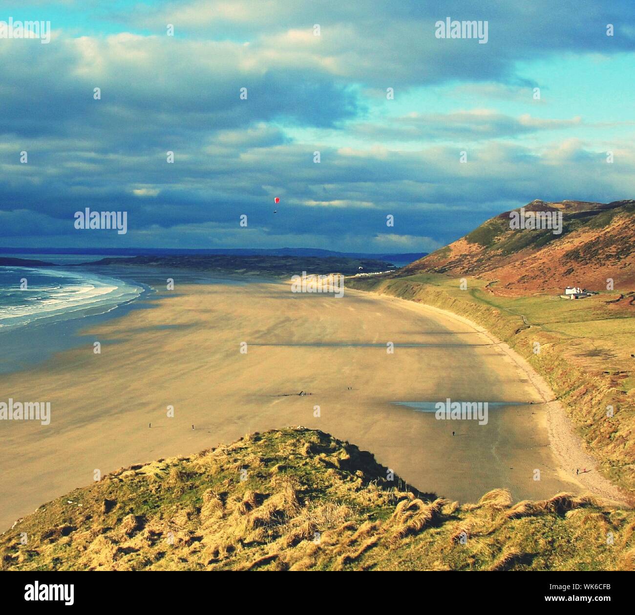 Rhossili beach hi-res stock photography and images - Alamy