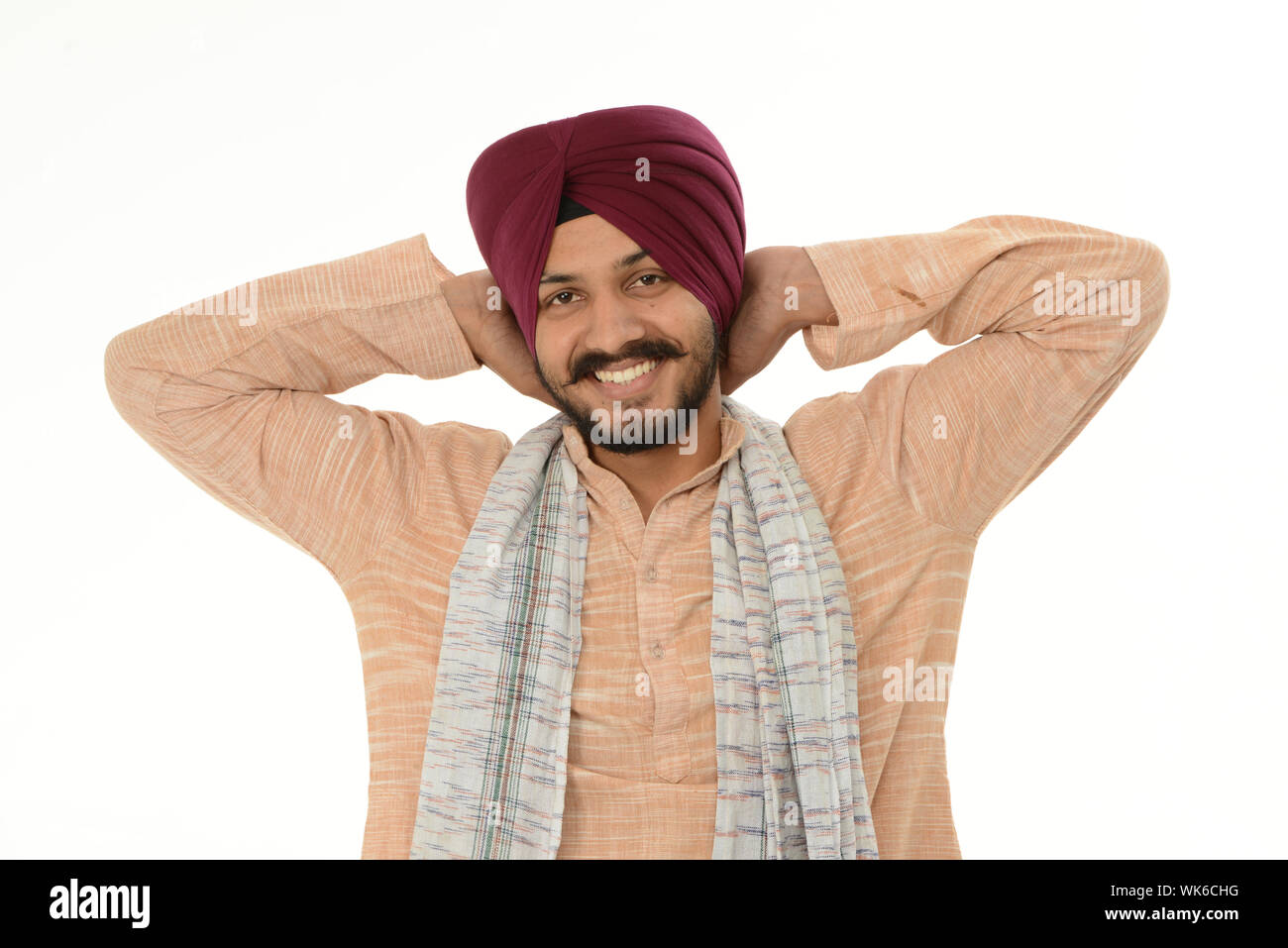 Man hand behind head hi-res stock photography and images - Alamy