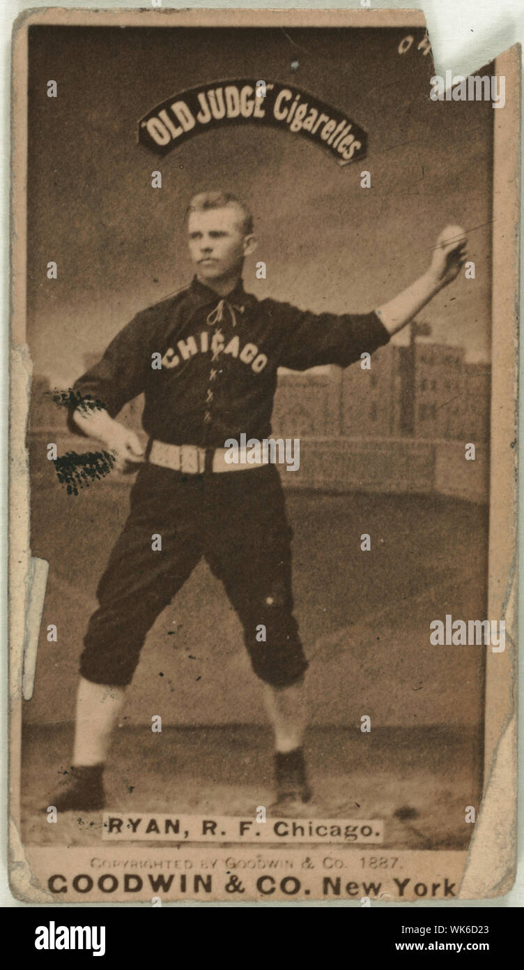 J. Ryan, Chicago White Stockings, baseball card portrait Stock Photo ...