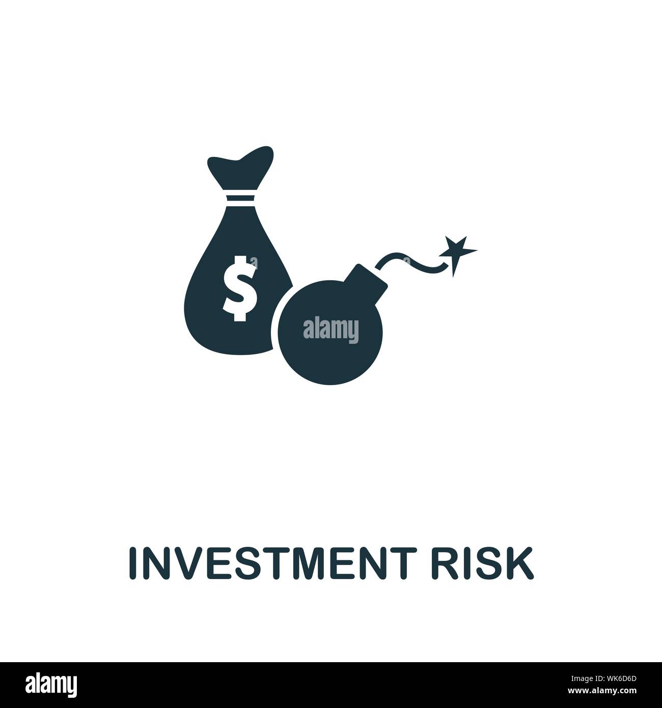 Investment Risk vector icon symbol. Creative sign from passive income ...