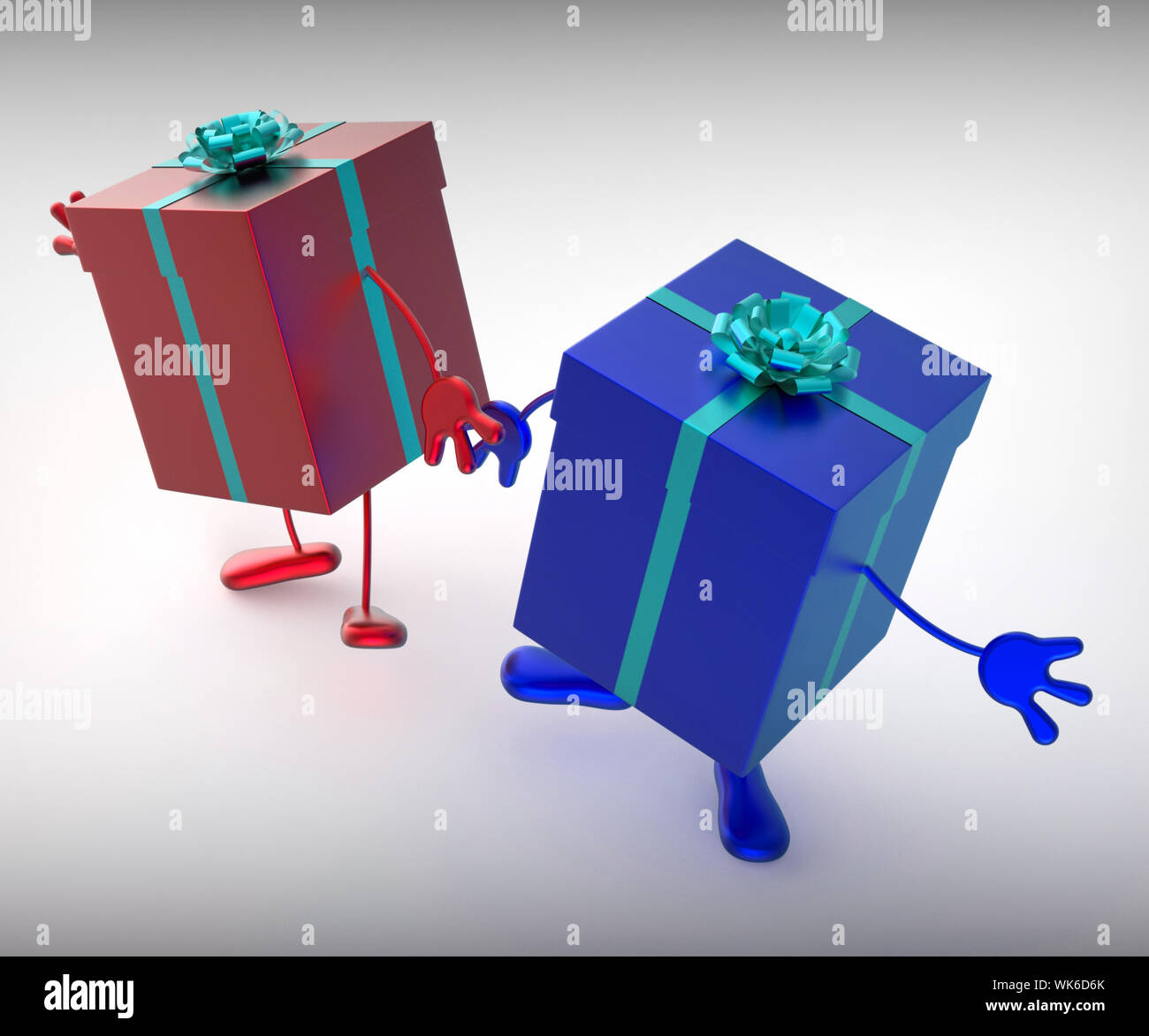 Presents Showing Buying Giving And Receiving Gifts Stock Photo - Alamy