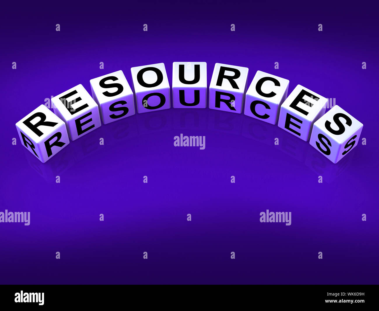 Resources Blocks Meaning Collateral Assets and Savings Stock Photo - Alamy