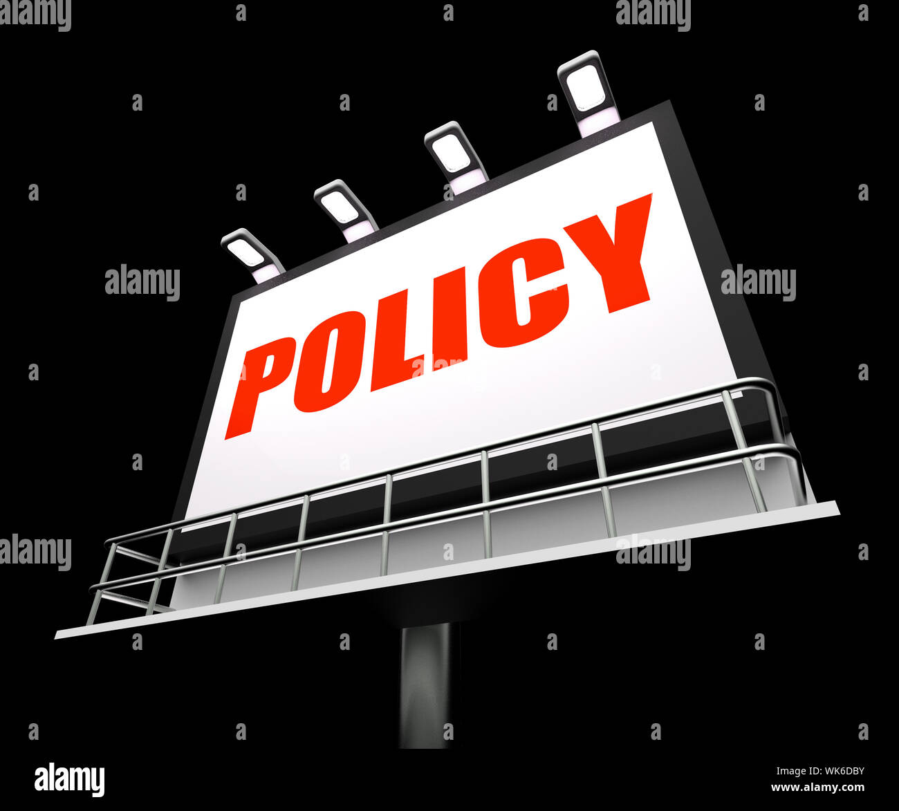 Policy Media Sign Meaning Code Protocol and Guidelines Stock Photo - Alamy