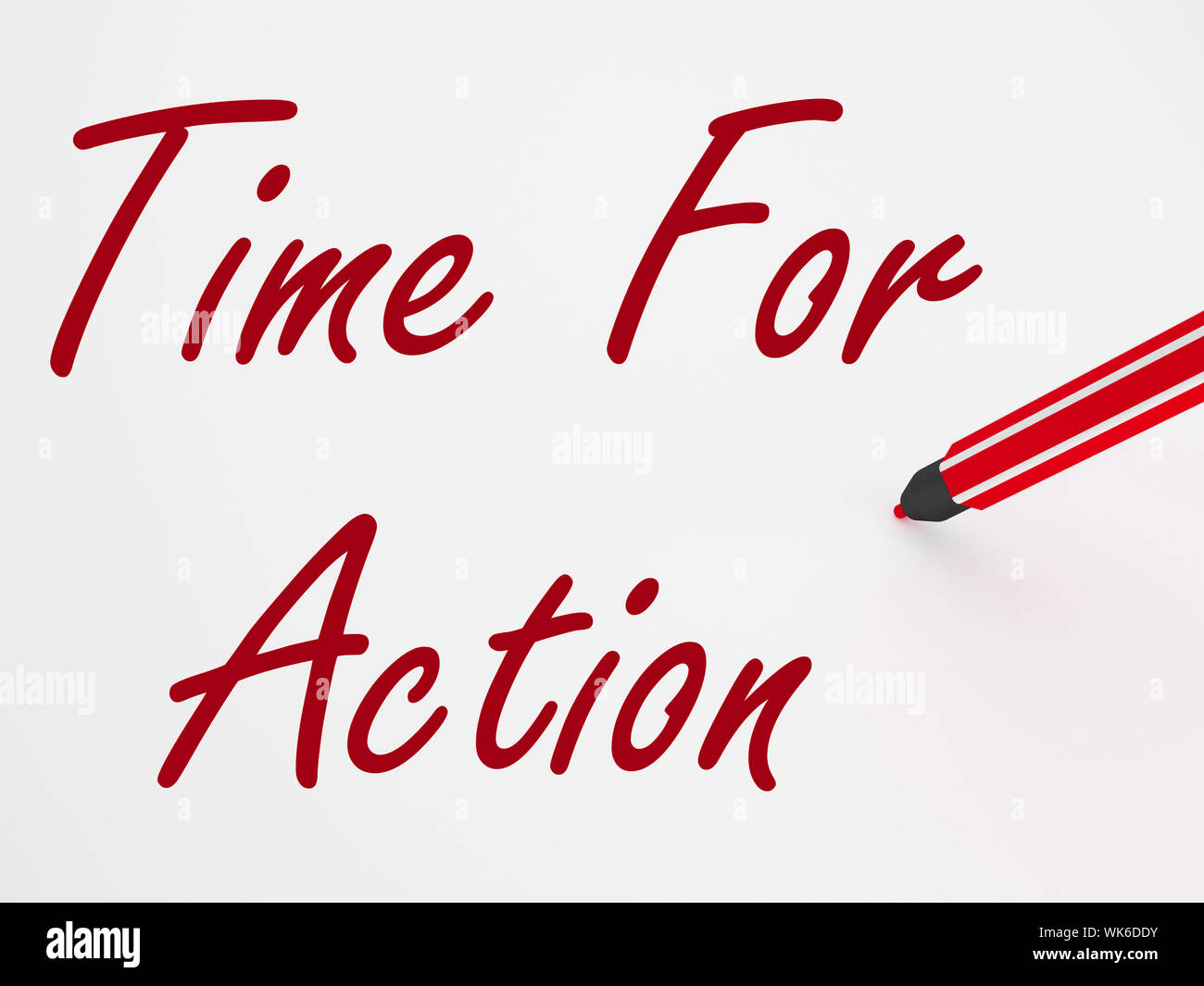 Time For Action On whiteboard Meaning Inspiration Motivation And ...