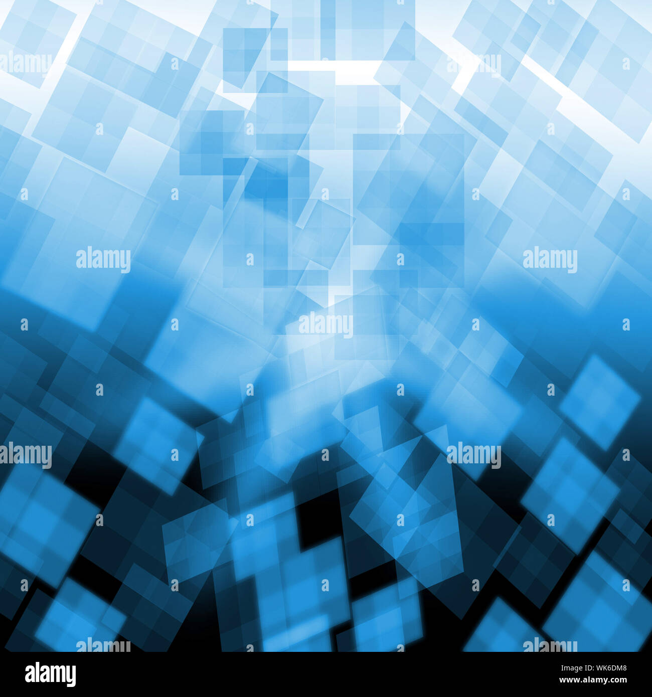 Light Blue Cubes Background Showing Pixeled Wallpaper Or Concept Stock ...