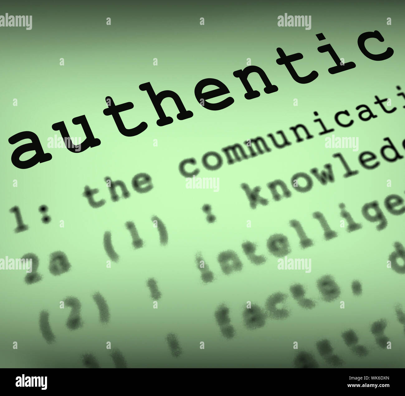 Authentic Definition Showing Authenticity Guaranteed Original Or ...