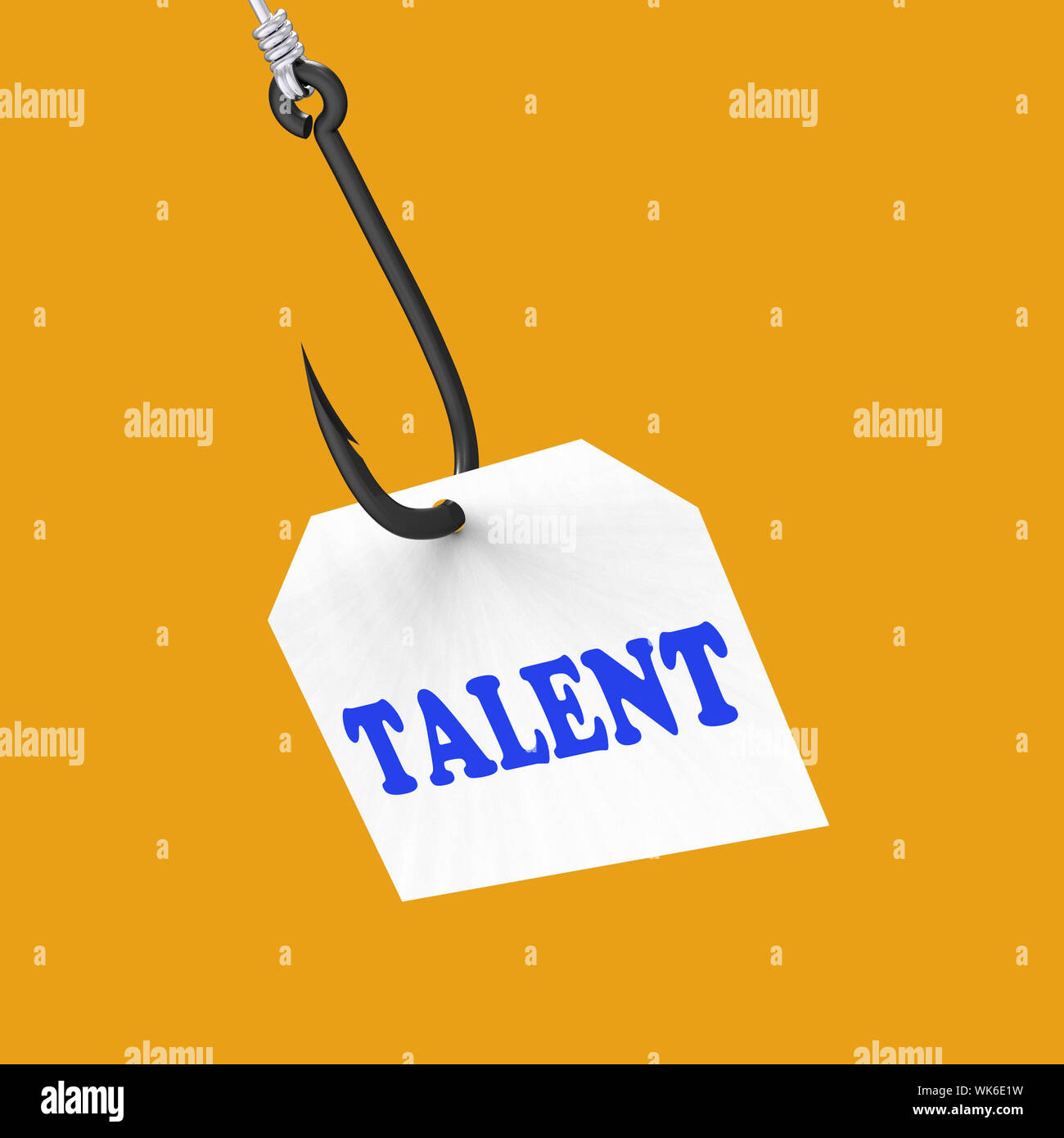 Talent On Hook Showing Special Skills Talents And Abilities Stock Photo ...