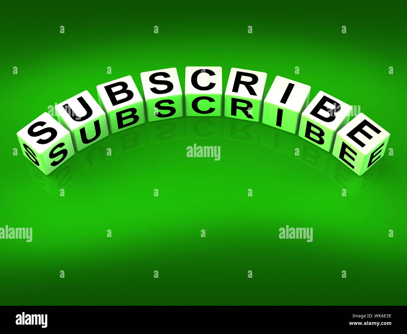 Subscribe Blocks Representing to Sign up or Apply Stock Photo - Alamy