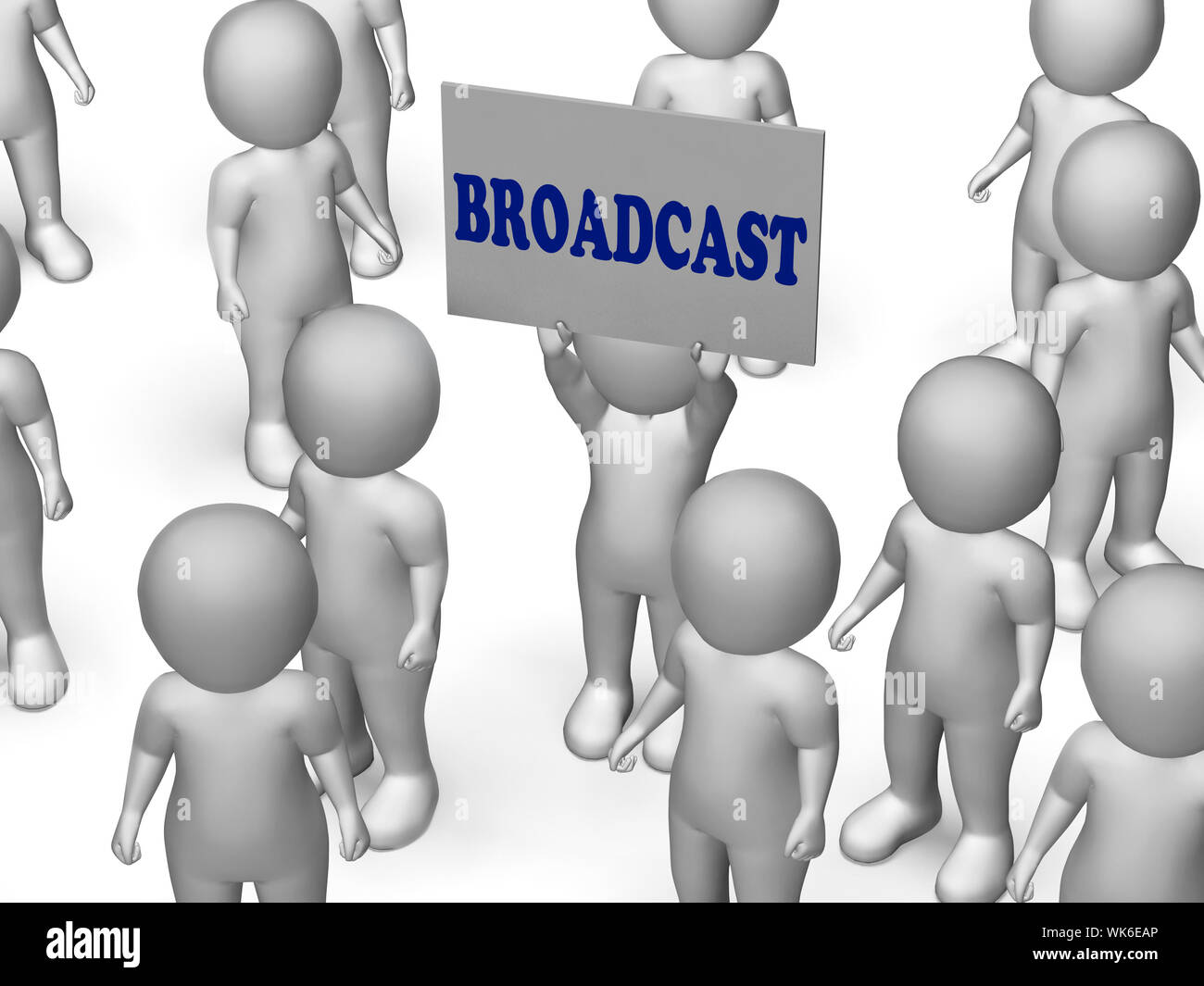 Broadcast Board Character Meaning Digital Information Reception And ...