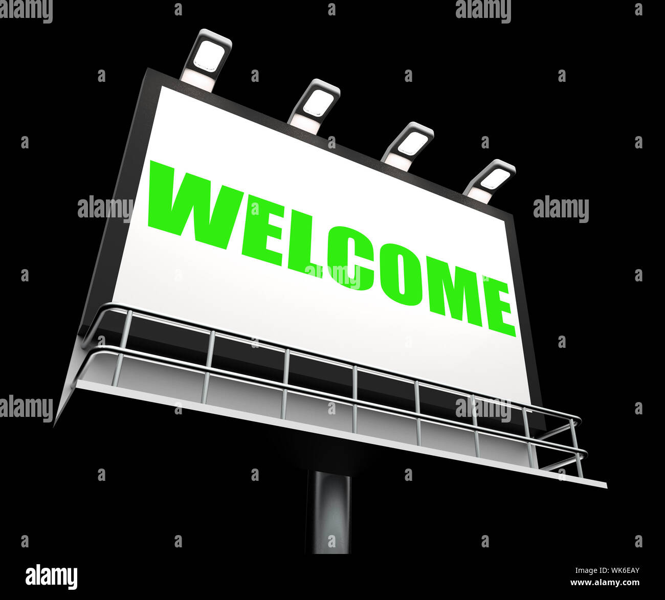 Welcome Sign Showing Hospitality Entrance and Admittance Stock Photo ...