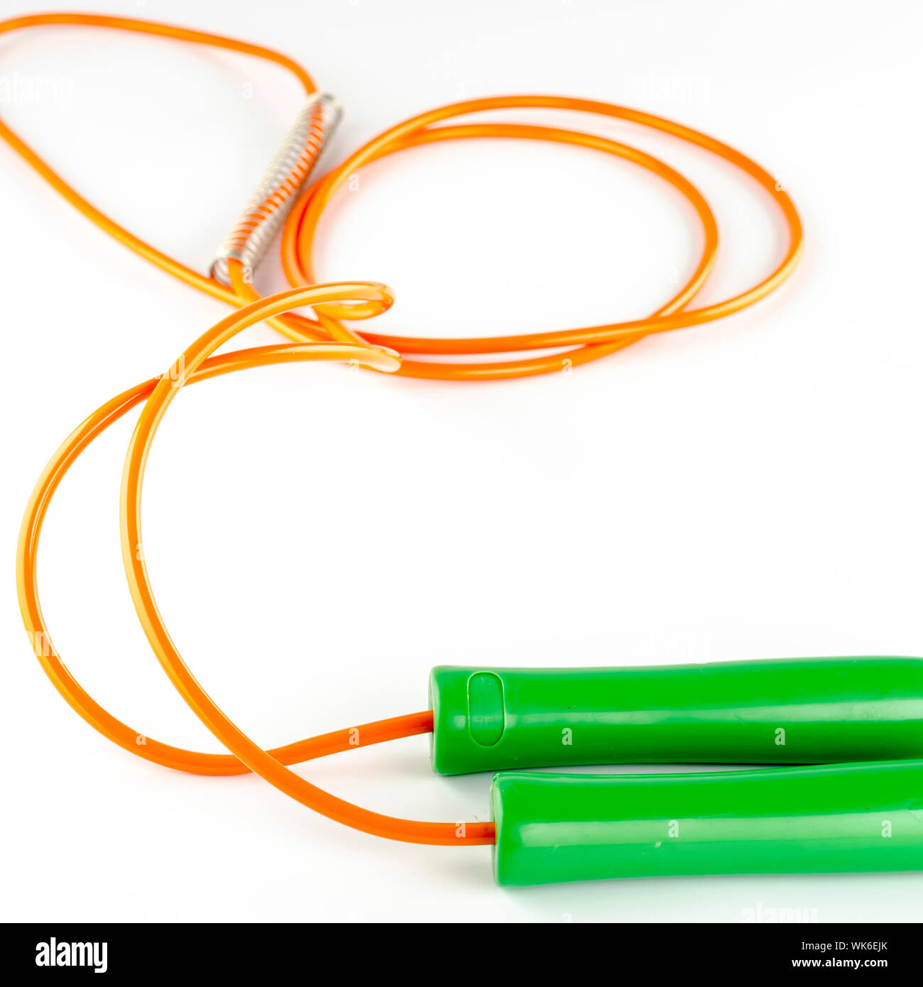 SKIPPING JUMPING ROPE on a white background Stock Photo - Alamy