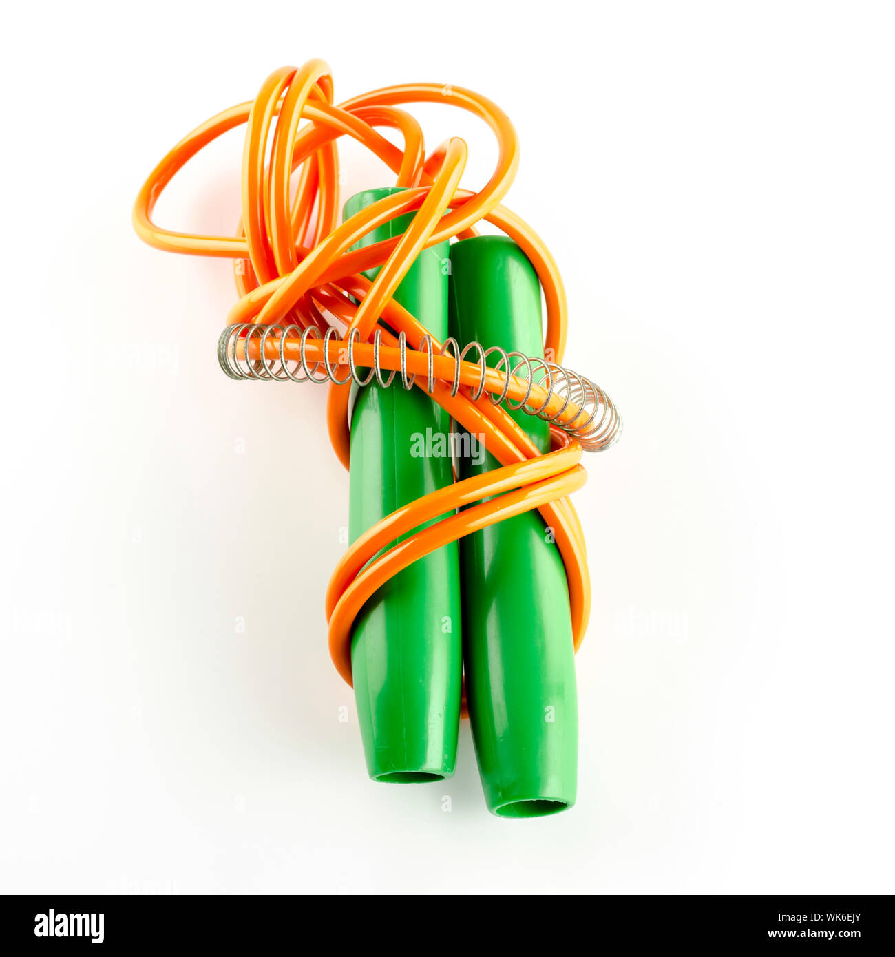 SKIPPING JUMPING ROPE on a white background Stock Photo - Alamy
