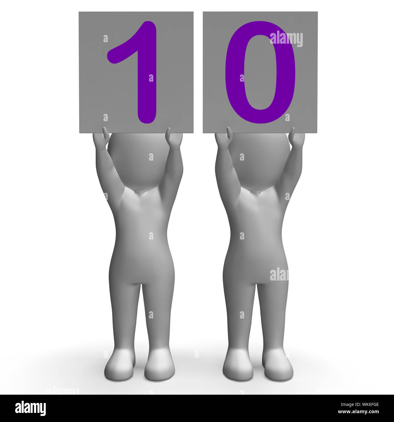 Number ten sign judge hi-res stock photography and images - Alamy