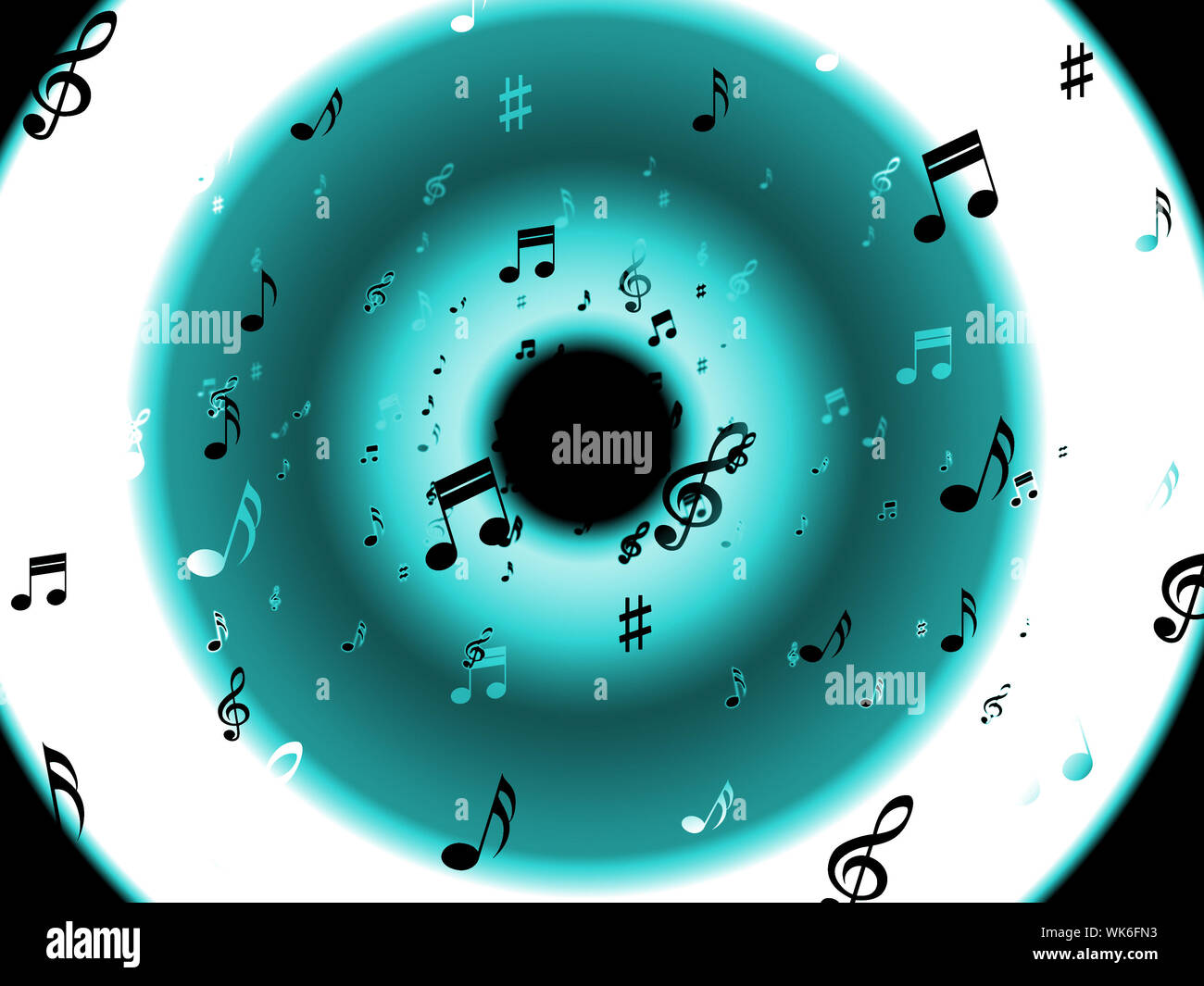 Musical Notes Background Meaning Melodies Sounds And Notes Stock Photo ...
