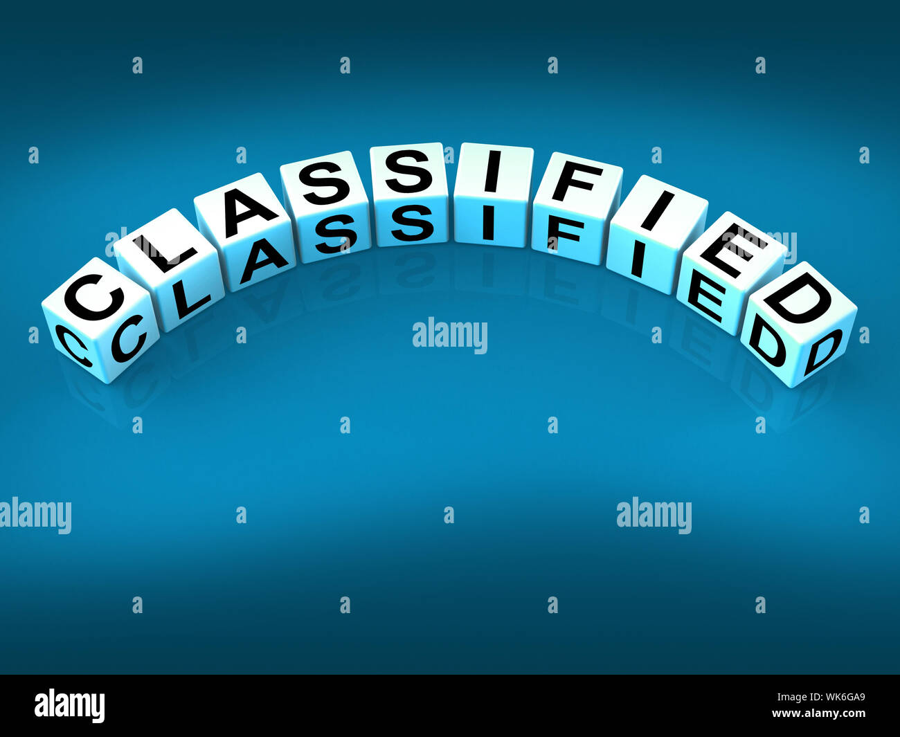 Classified Dice Showing Top Secret Confidential And Restricted Access ...
