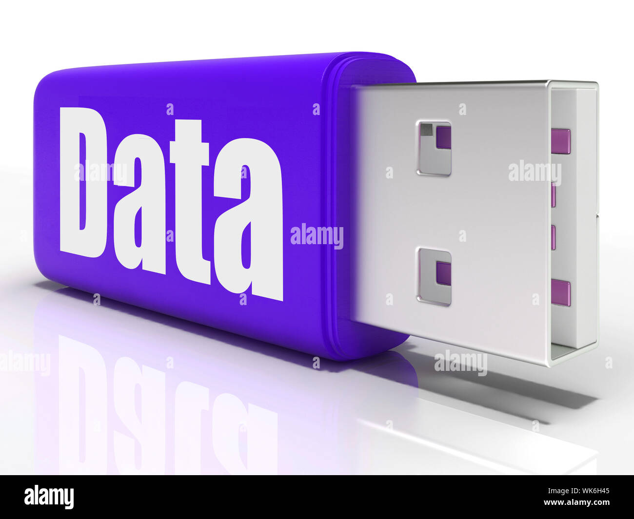 Data Pen drive Meaning Database Files Or Digital Information Stock ...