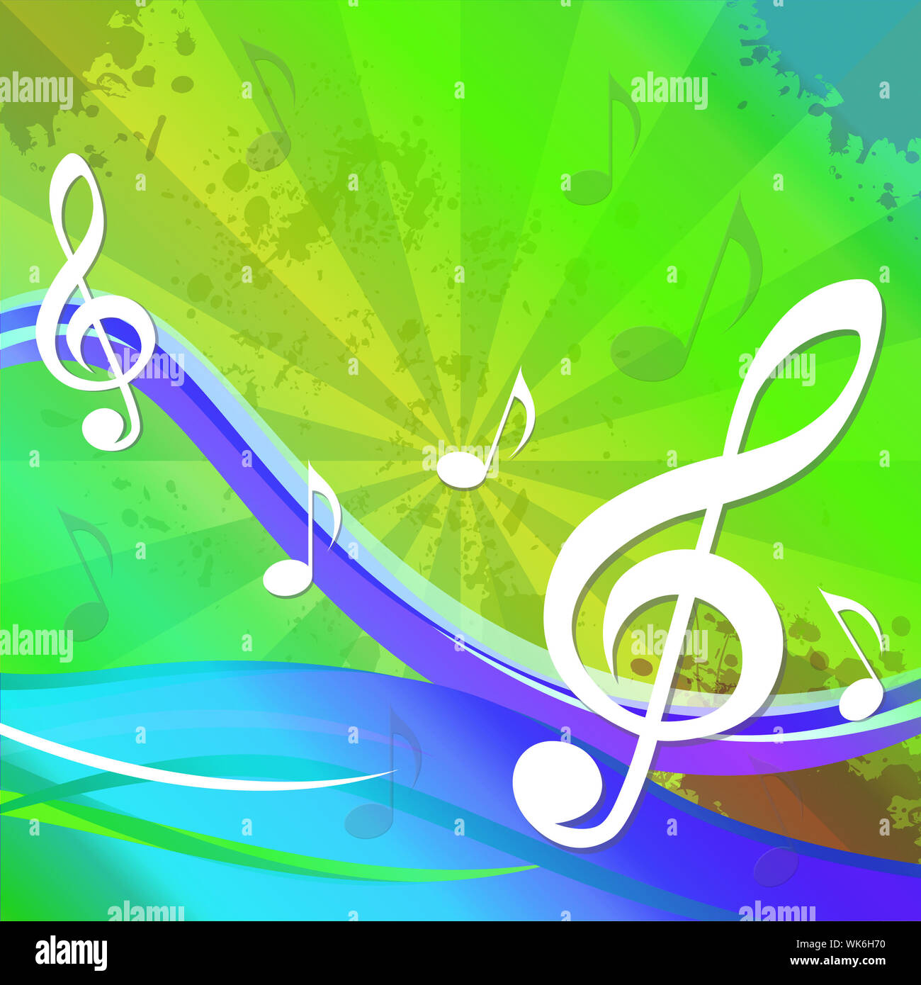Treble Clef Background Showing Sound And Music Stock Photo - Alamy