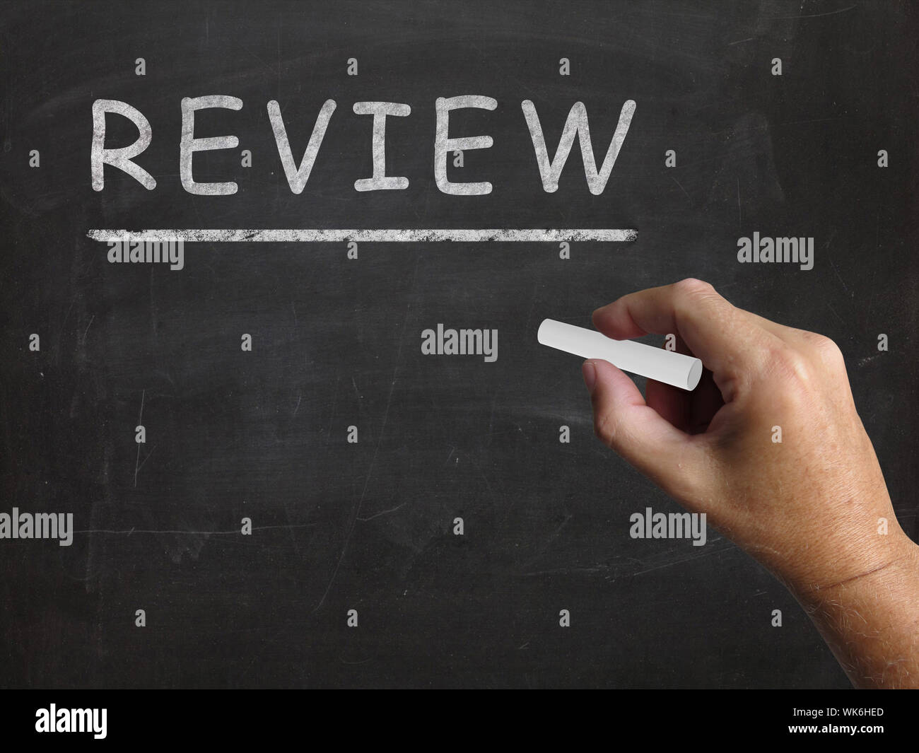 Review Blackboard Meaning Checking Inspecting And Evaluation Stock ...