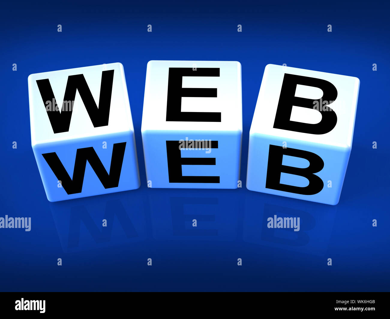 Web Blocks Referring to the World Wide Web Stock Photo - Alamy