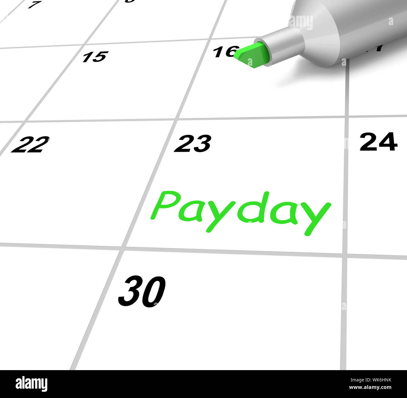 Payday calendar hi-res stock photography and images - Alamy