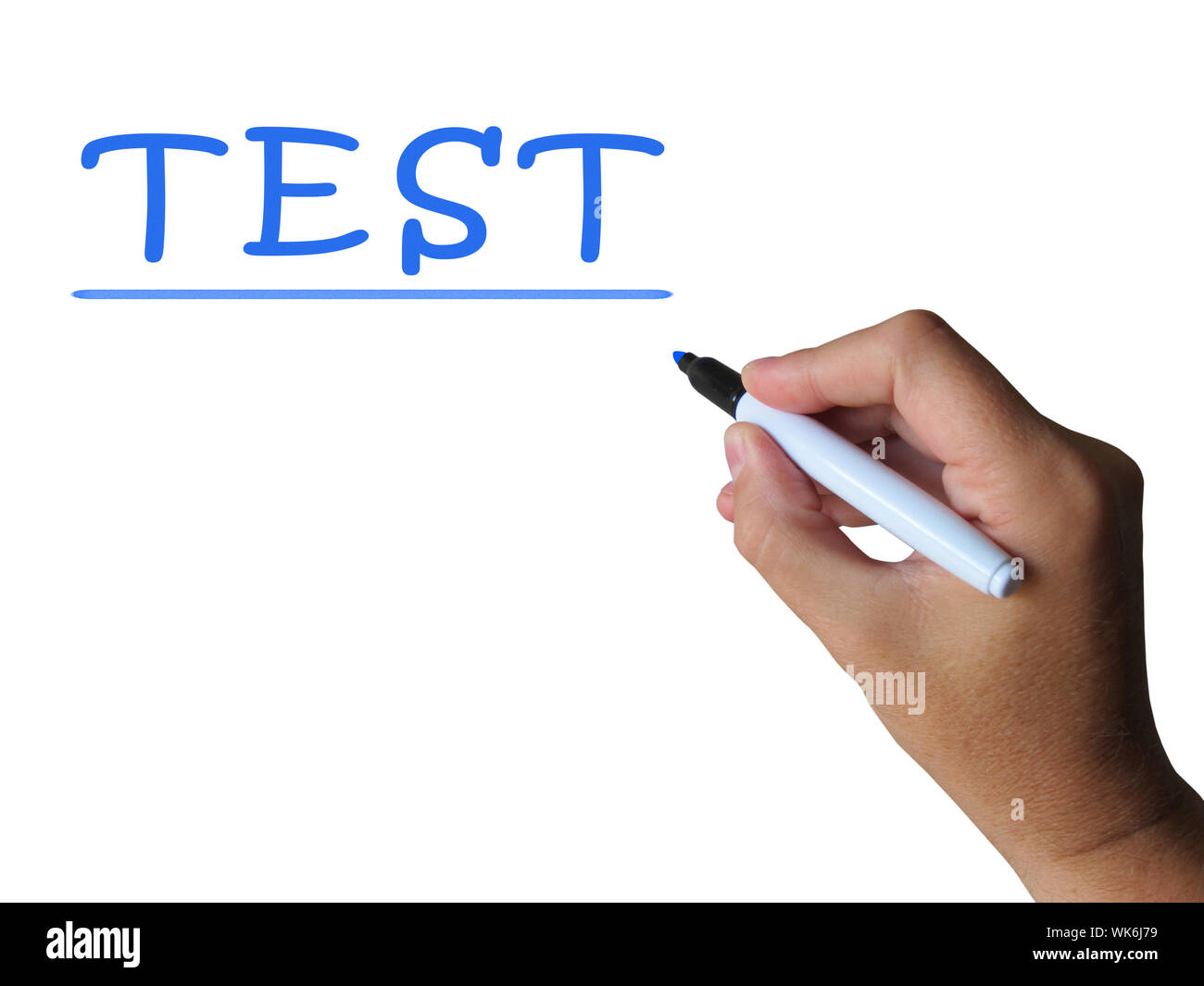 Test Word Meaning Examination Assessment And Mark Stock Photo - Alamy