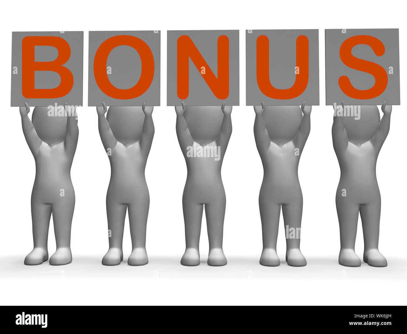 Bonus Banner Showing Promotional Gifts Prices And Rewards Stock Photo ...